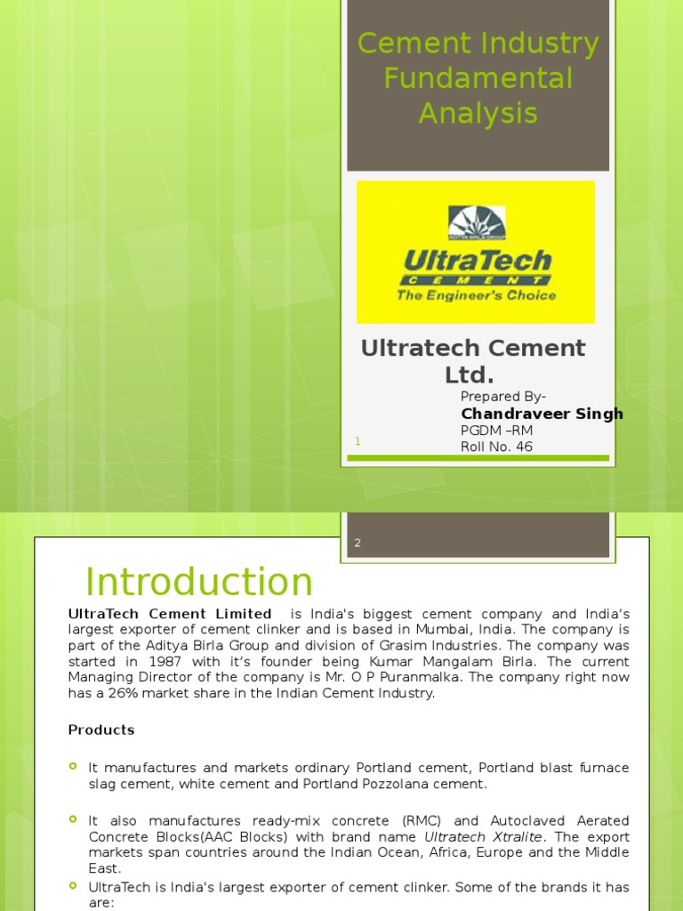 Ultratech Cement | PDF | Economies | Economy (General)