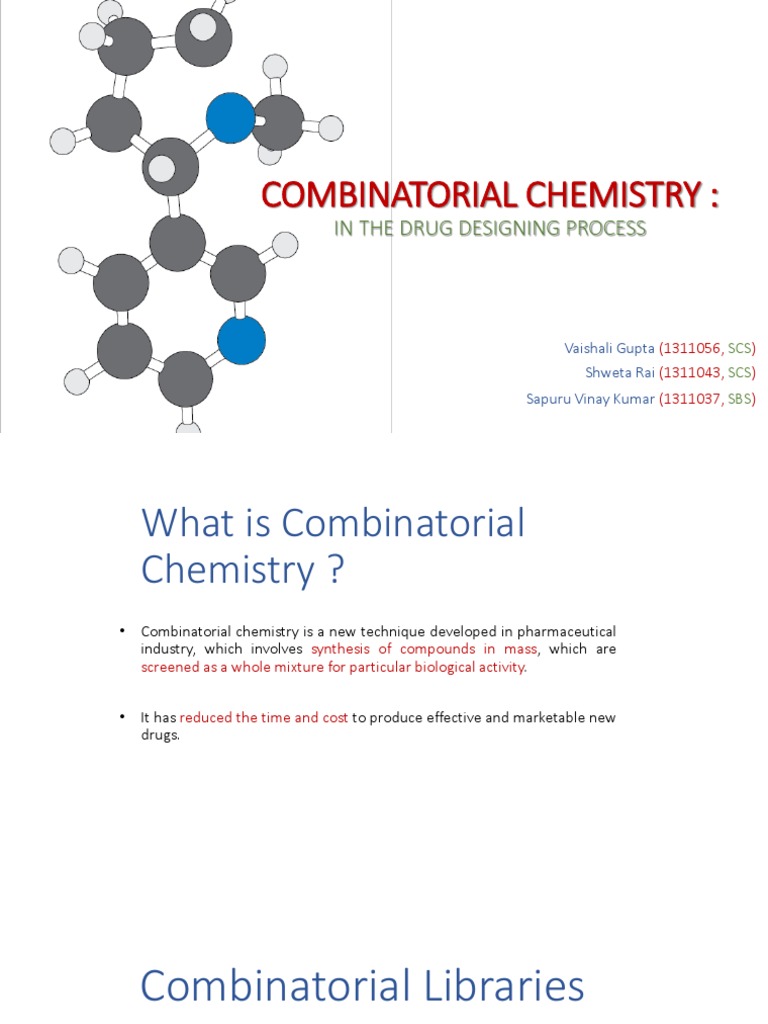 Combinatorial Chemistry | PDF | Drug Discovery | Enzyme Inhibitor