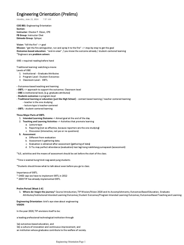 Engineering Orientation Overview | PDF | Engineering | Electricity