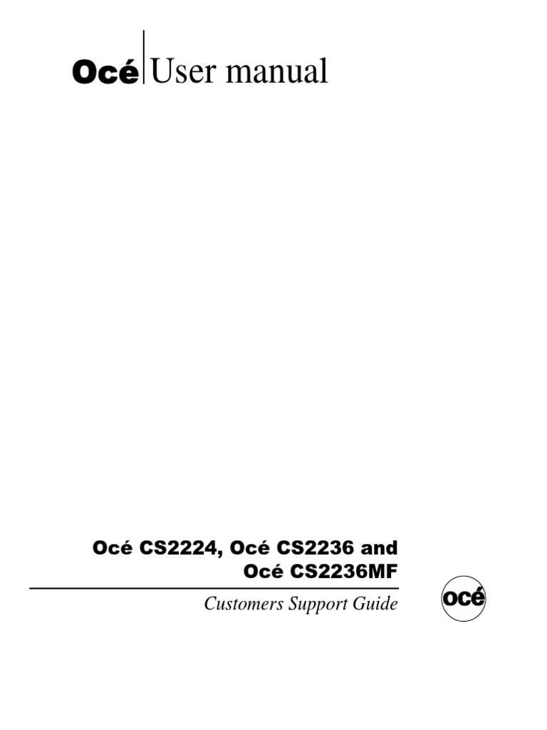 Océ Plotter 2236 English | Download Free PDF | Image Scanner ...