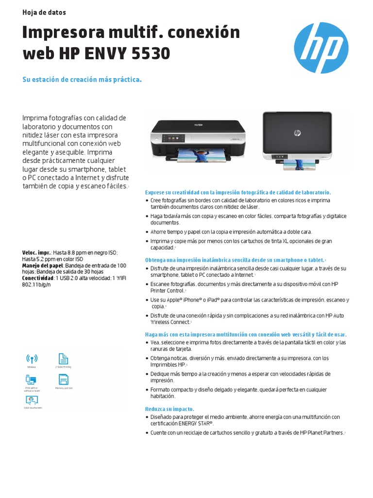 HP Envy 5530 | PDF | Impresora (Computación) | Mac OS
