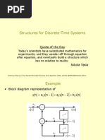 Discrete-Time System Structures Explained | PDF | Electronic ...