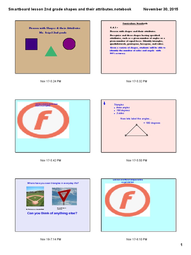 Smart Board Lesson | PDF