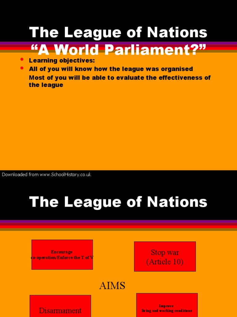League of Nations Revision | PDF | League Of Nations | Government