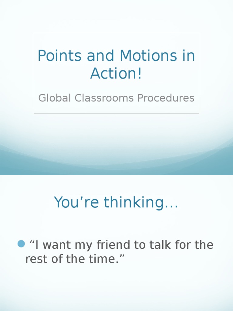 Points Motions Think Vs Say | PDF | Career & Growth | Home & Garden