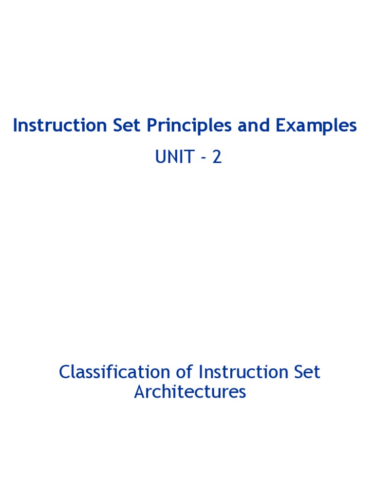 Chapter 2: Advanced Computer Architecture | PDF | Instruction Set | Mips Instruction Set