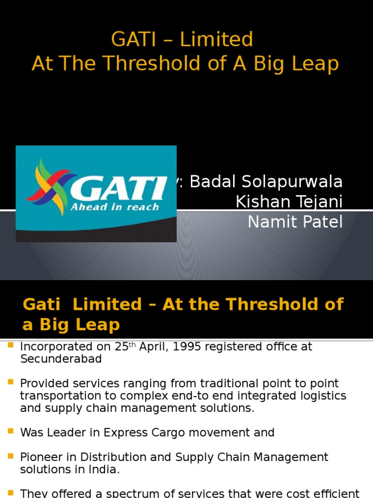 Gati LTD | Download Free PDF | Competition | Logistics