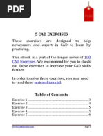 20 Days of 2d CAD Exercises Part I | PDF