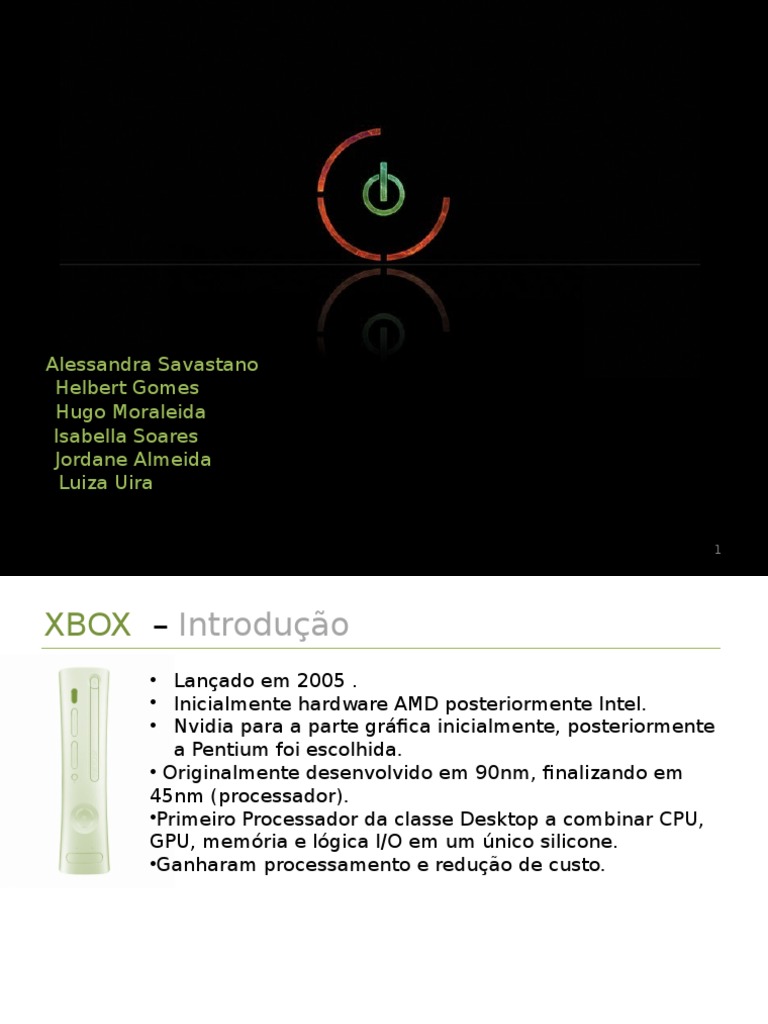 Xbox 360 Apresentação | PDF | Xbox (console) | Hardware de computador