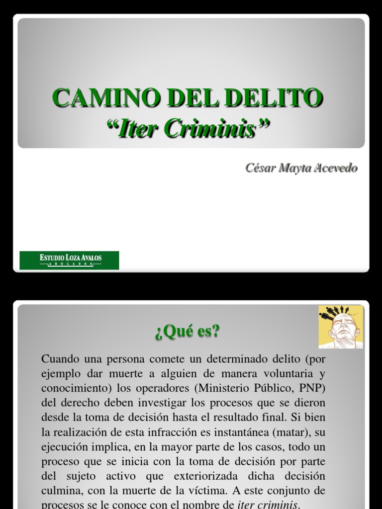 Iter Criminis | Descargar gratis PDF | Derecho penal | Virtud