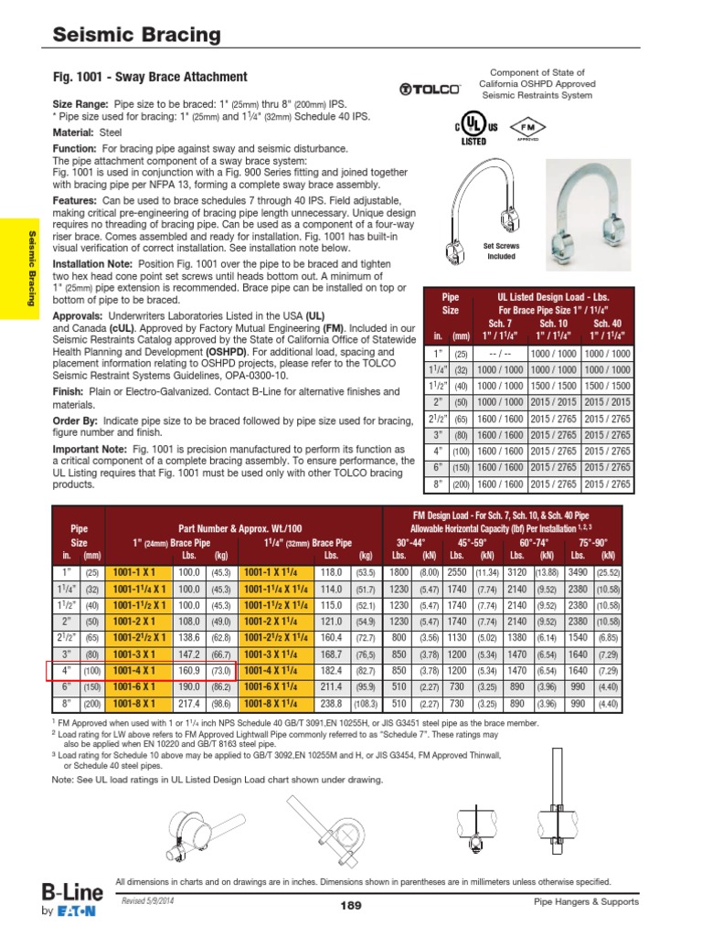 SB Sway Brace Attachment | PDF | Pipe (Fluid Conveyance) | Mechanical ...