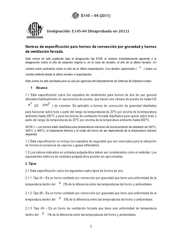 ASTM E145 94 Traducción | PDF | Par termoeléctrico | Termodinámica