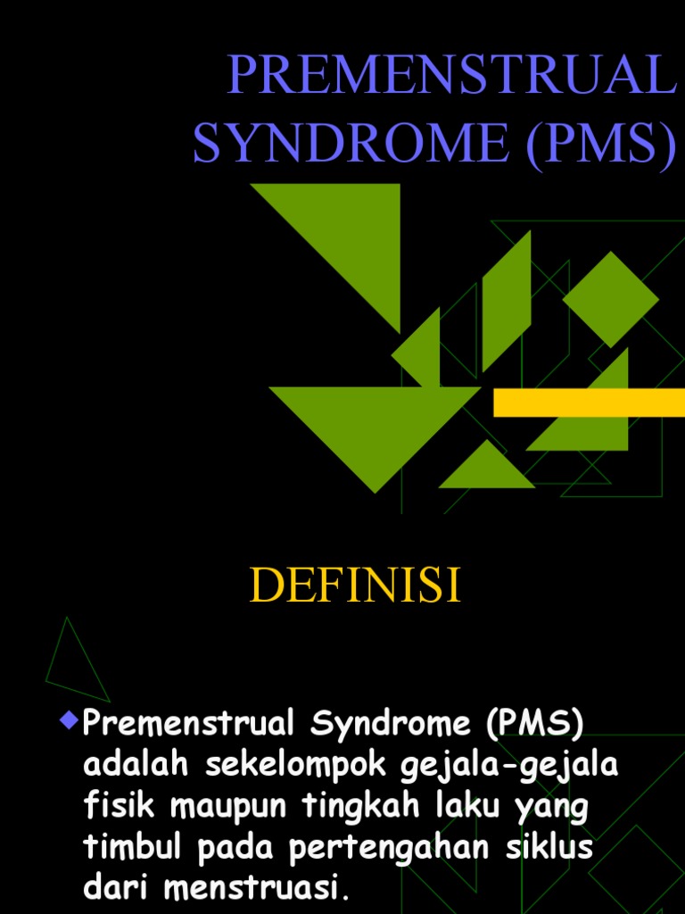 Premenstrual Syndrome (PMS) | PDF | Sindrom Pramenstruasi | Fenomena ...