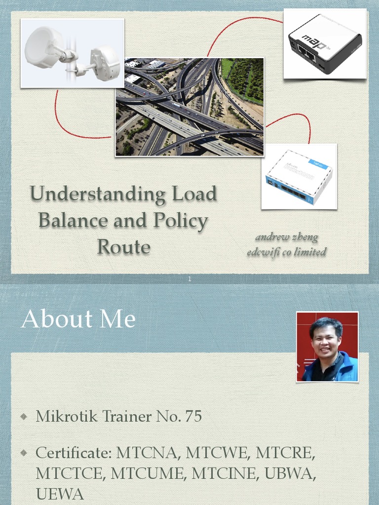 Load Balance Mikrotik | PDF | Router (Computing) | Ip Address