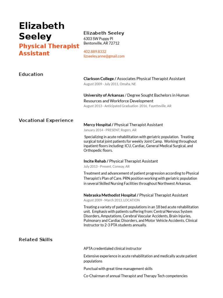 Elizabeth Resume | PDF