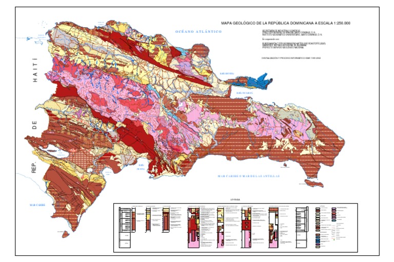 Mapa Geológico de la República Dominicana | PDF | República Dominicana ...