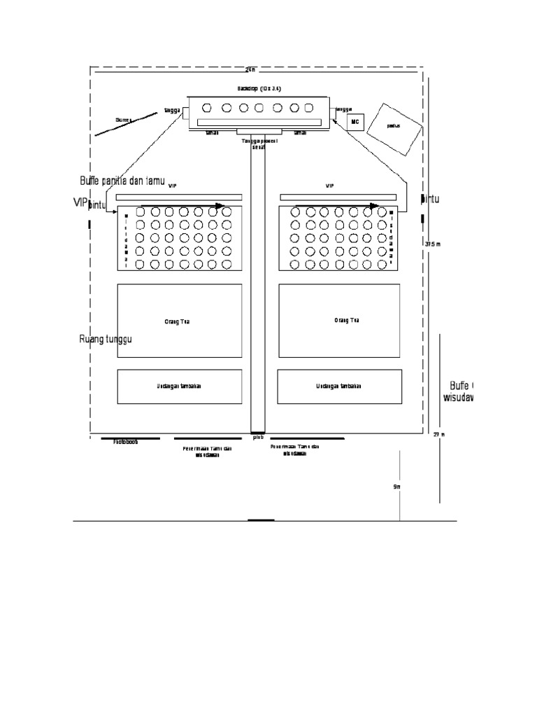 Layout Tempat Duduk Wisudawan | PDF