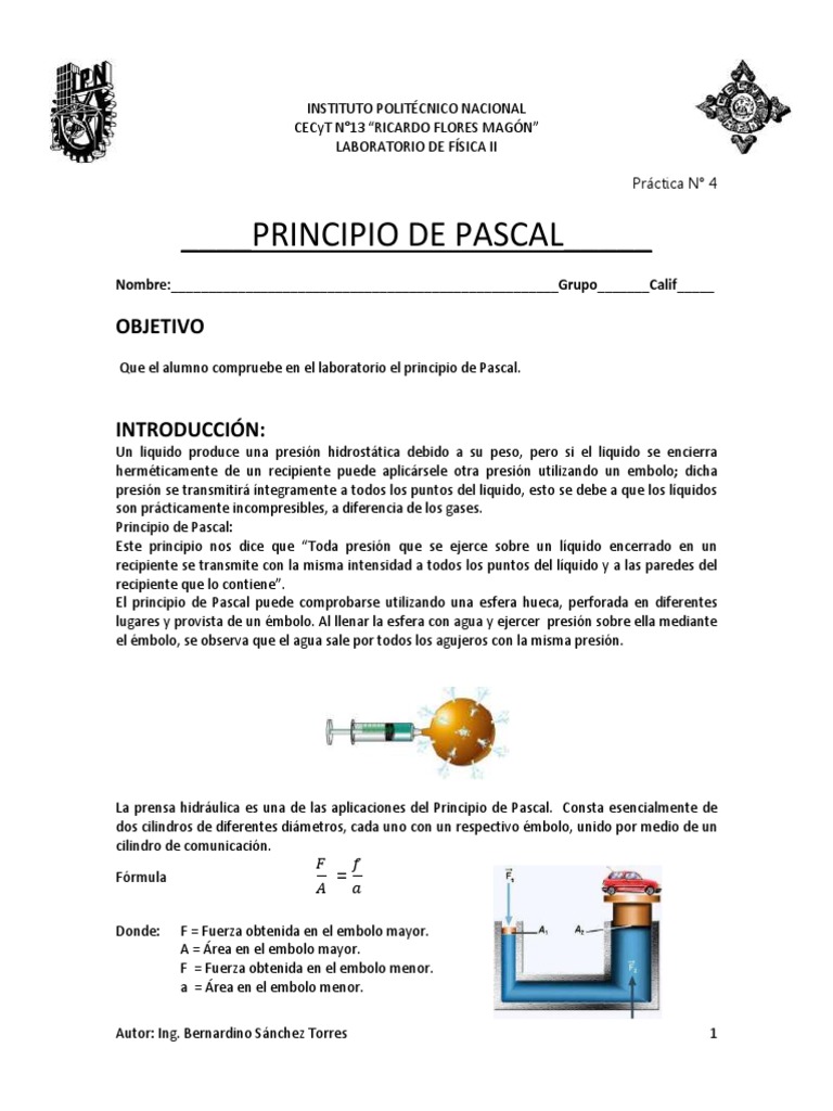 Principio de Pascal | PDF