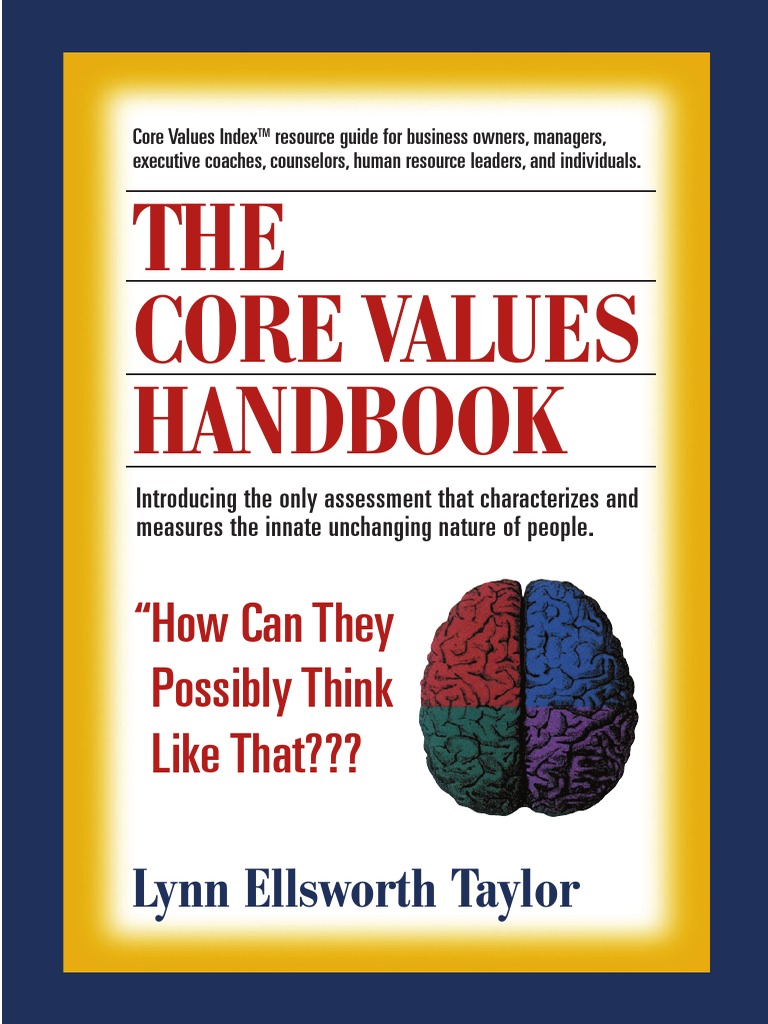 Core Values Handbook | PDF | Motivation | Motivational