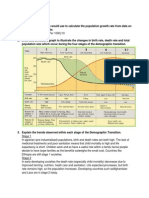 Population Pyramid & DTM Stages Guide | PDF