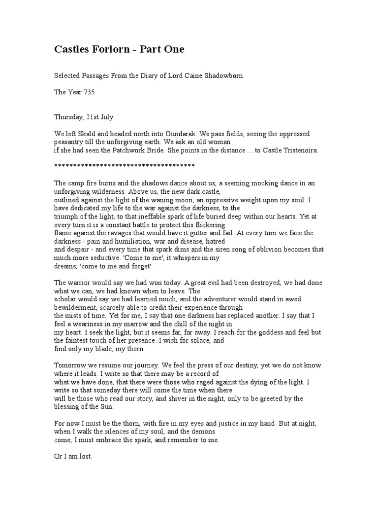 18 - Castles Forlorn-Part1 | PDF | Castle