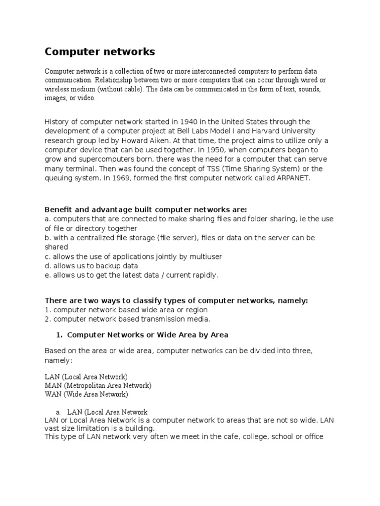 Computer Networks | PDF | Telecommunication | Computer Network