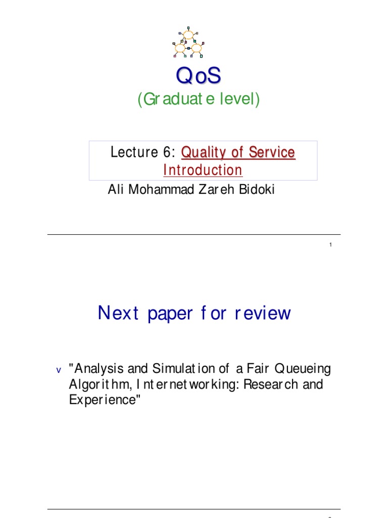 Understanding Quality of Service (QoS) | PDF | Quality Of Service ...