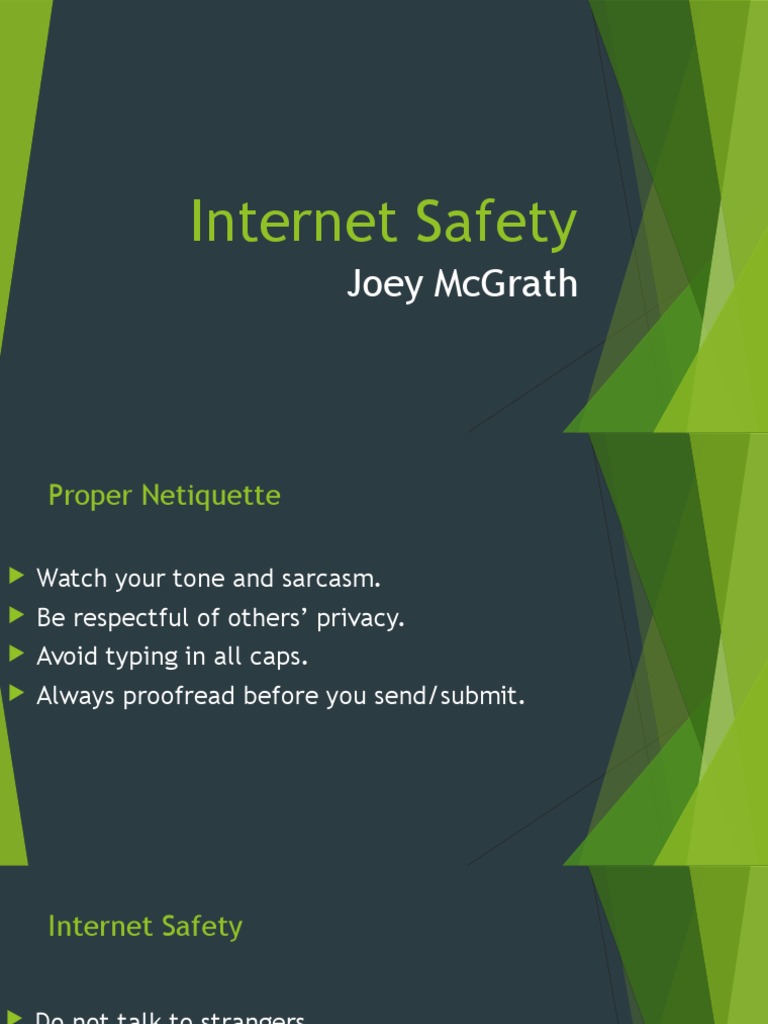 Internet Safety and Netiquette Guide | PDF | Games & Activities