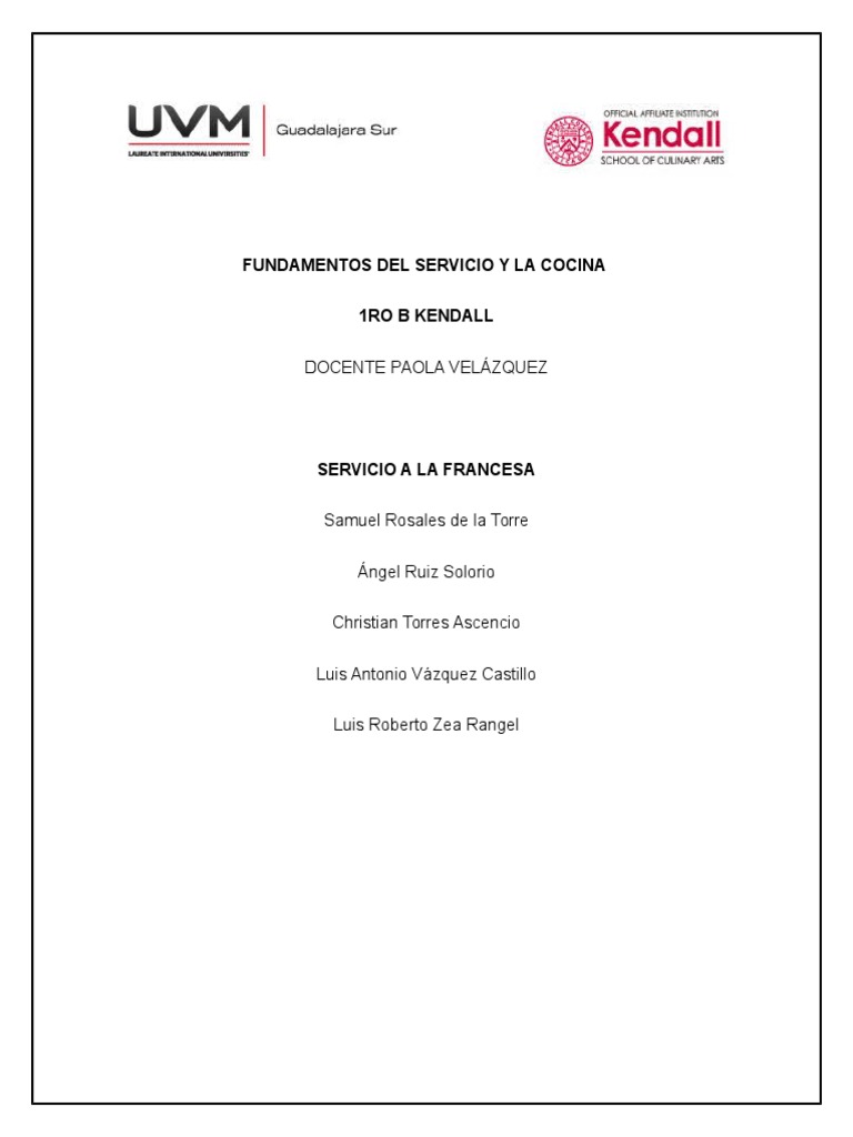 Servicio Francés | PDF | Francia | Gastronomía