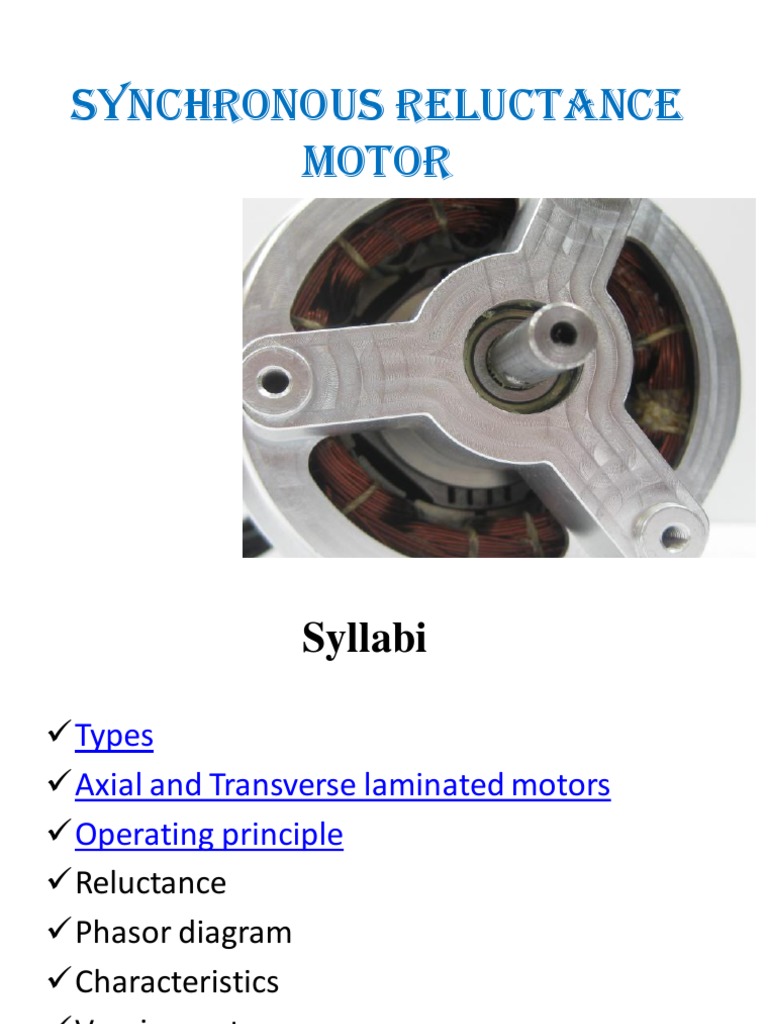 Synchronous Reluctance Motor Overview | PDF | Propulsion | Engines