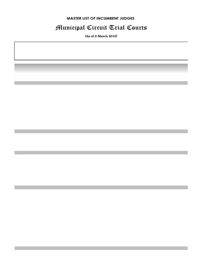MCTC | PDF | Judiciaries | Judge