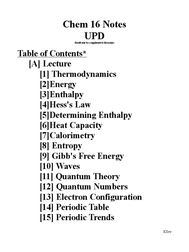 Chem 16 Lecture and Lab Notes | PDF | Covalent Bond | Redox