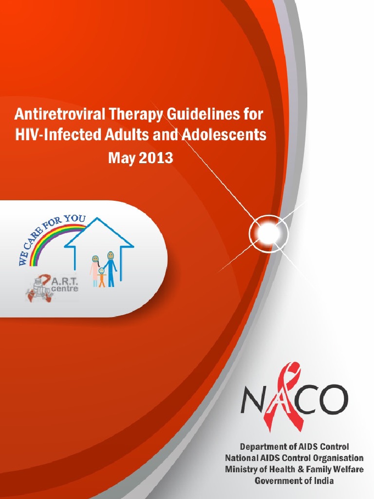 NACO ART Guidelines 2013 | PDF | Management Of Hiv/Aids | Hiv/Aids