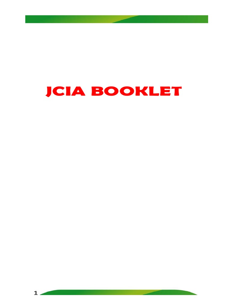 Jci Booklet Eng | PDF | Patient | Patient Safety