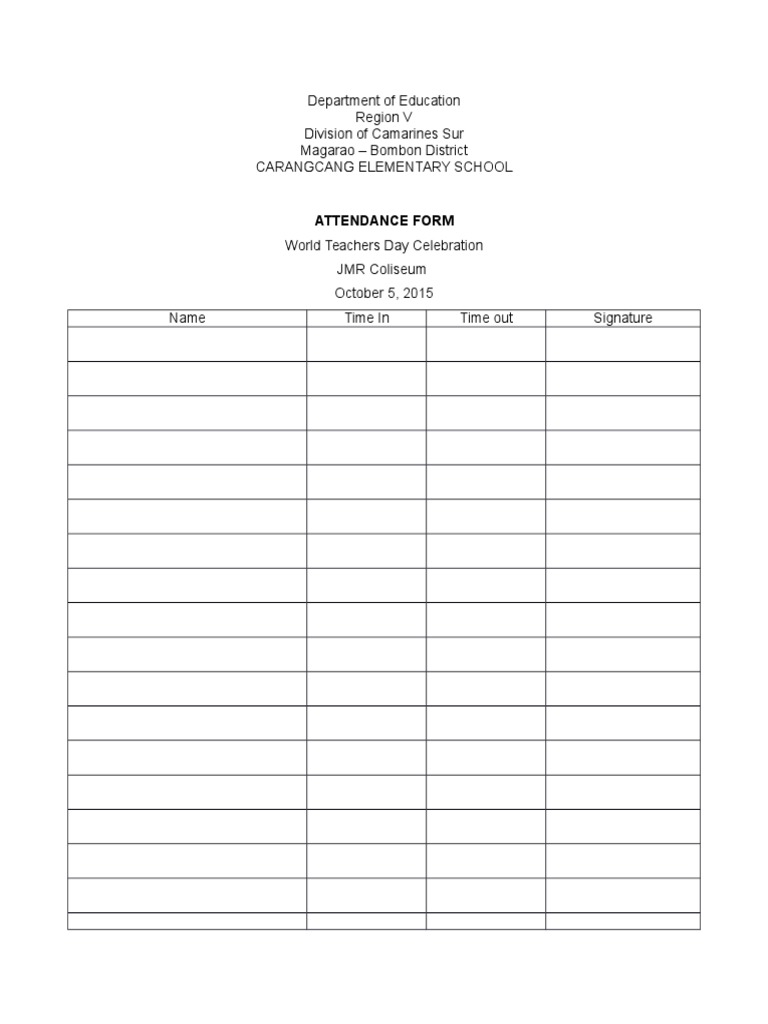 Deped Form | PDF