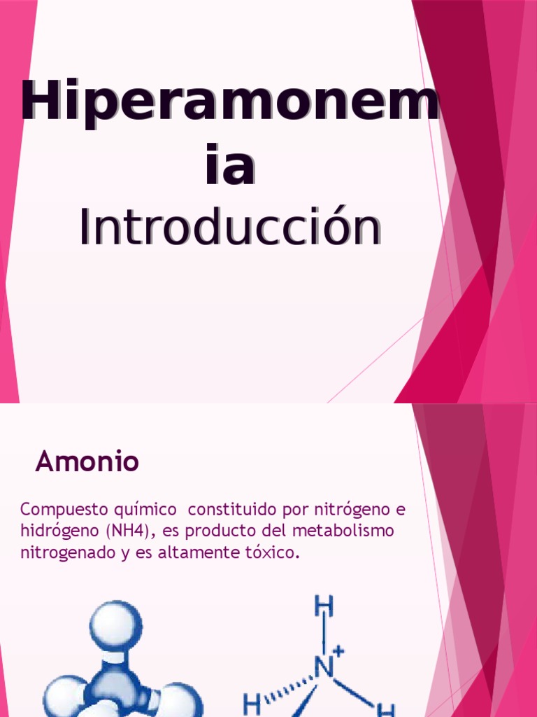 Hiperamonemia | PDF | Arginina | Nitrógeno