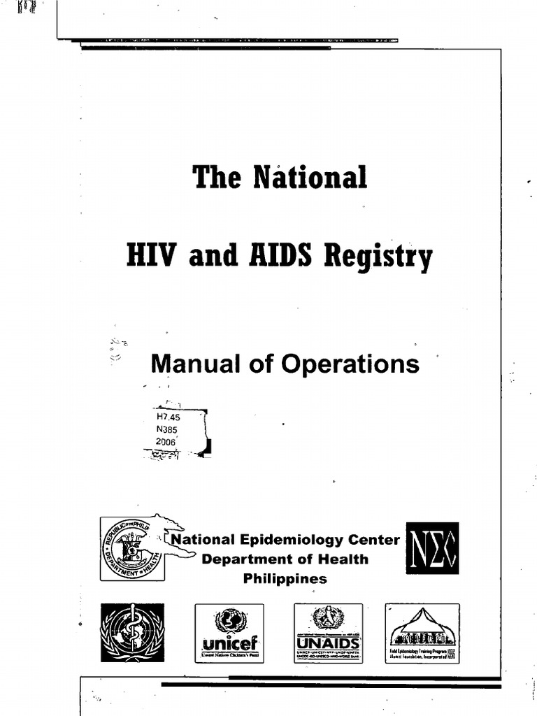 The National Hiv and Aids Registry Manual of Operations | PDF | Blood ...