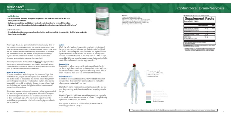En Us Visionex | PDF | Nutrition | Diet & Nutrition