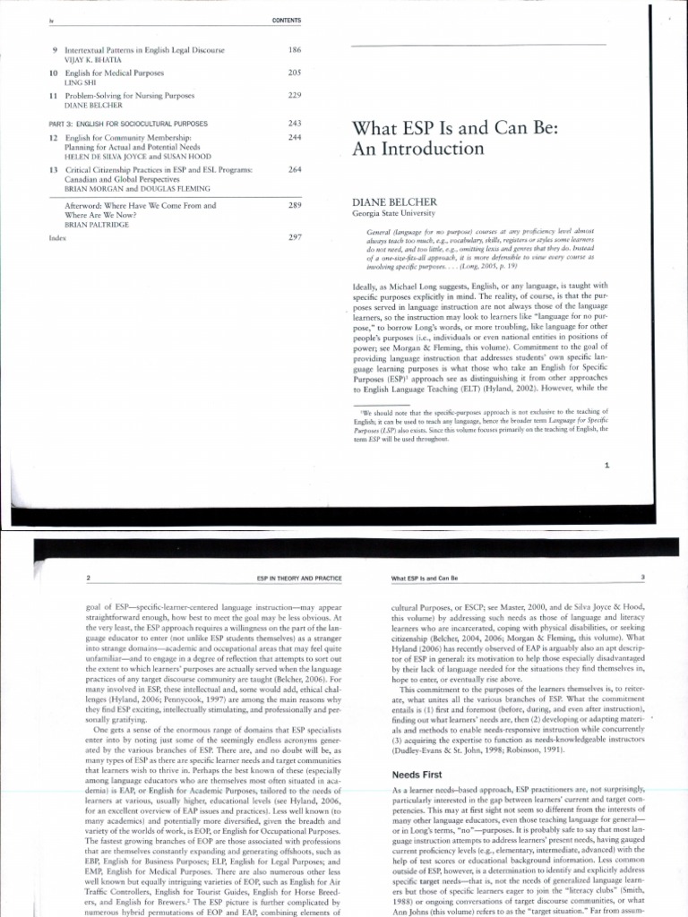 What ESP Is and Can Be | PDF | Expert | Semiotics