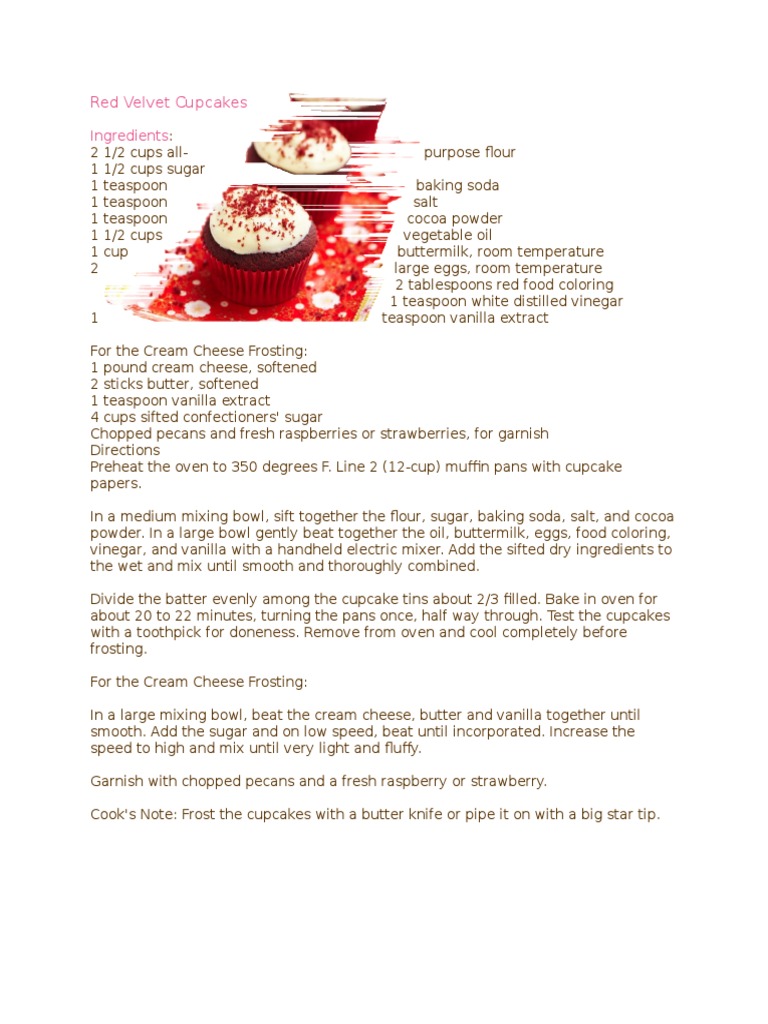 Cupcake Recipes | PDF | Cupcake | Cakes
