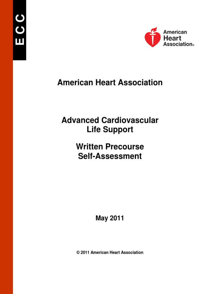ACLS Written Precourse Self Assessment - SFLB PDF | PDF
