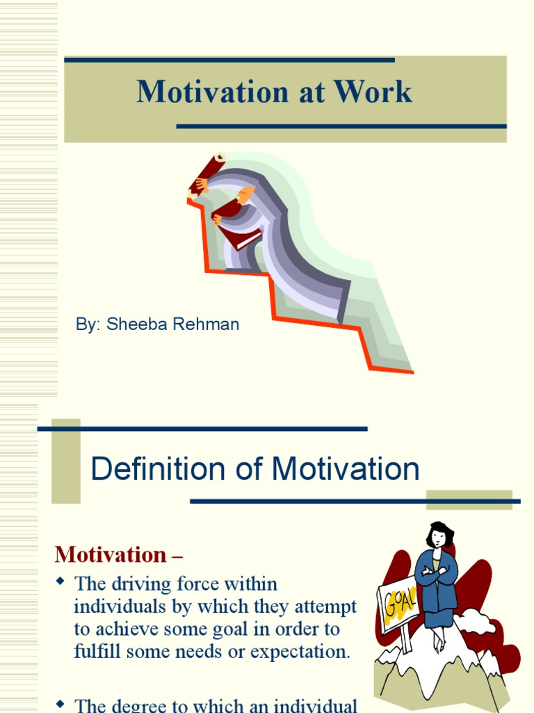 PPT of moivation | Motivation | Motivational