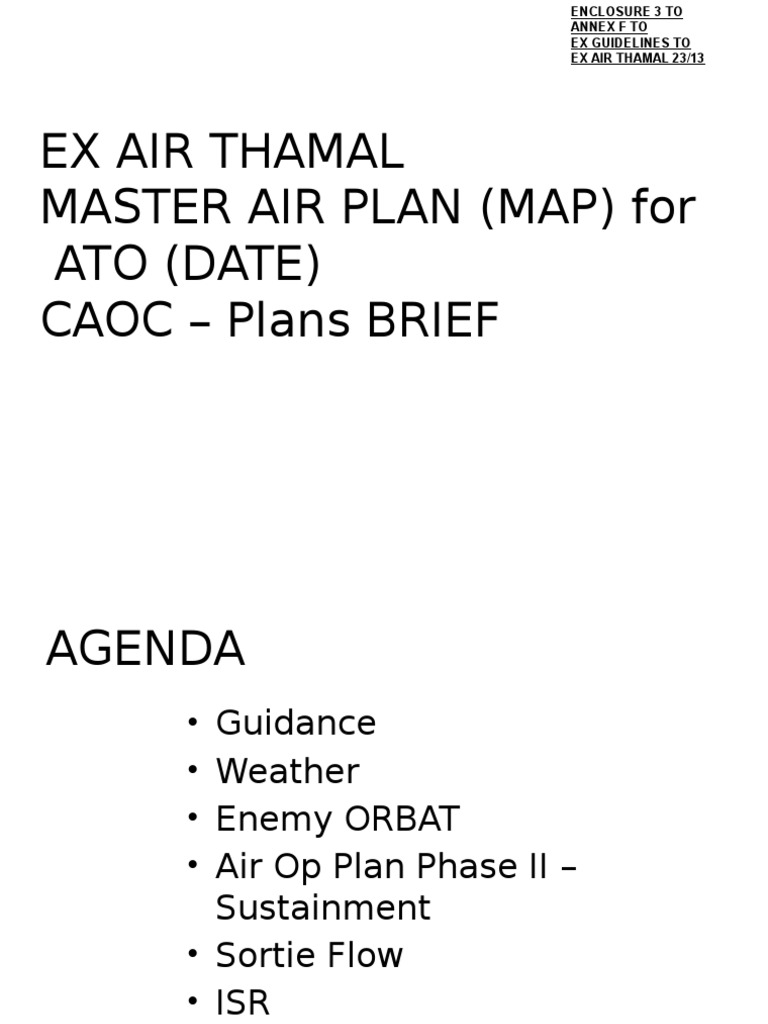 Maap Brief Sample | PDF | Aeronautics | Military Aviation