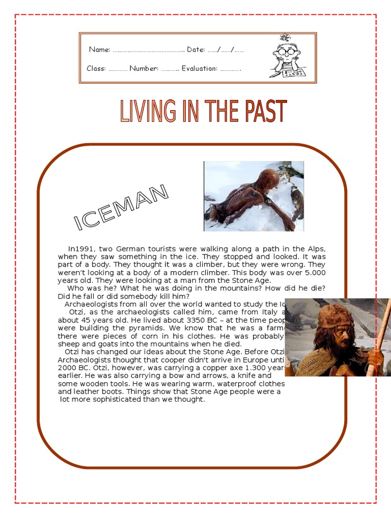 Living in The Past (Test) | PDF | Grammatical Tense | Grammar