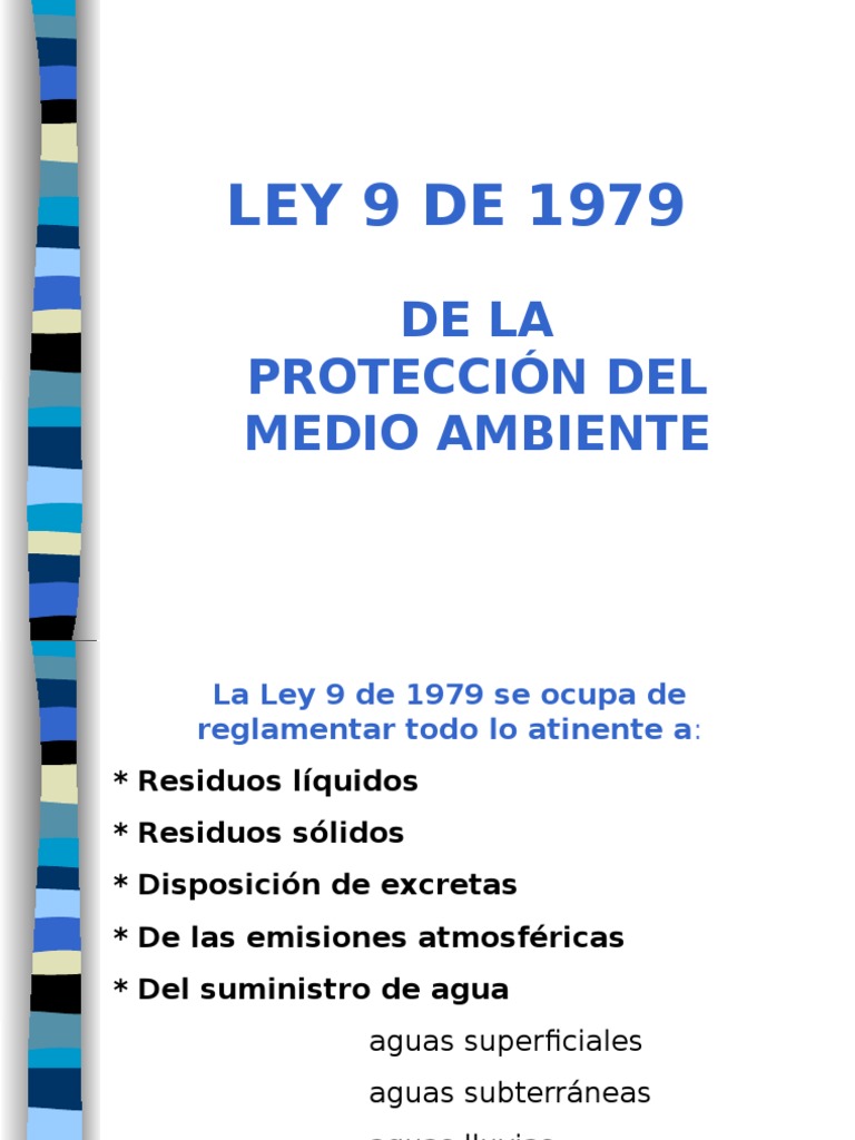 Diapositivas Ley 9 de 1979 | PDF | Hospital | Calidad (comercial)