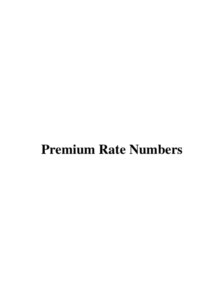 Premium Rate Numbers | PDF | Oral Communication | Communication
