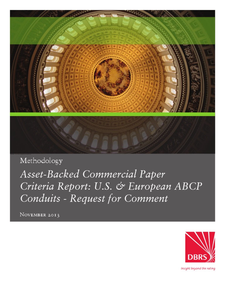 Asset Backed Commercial Paper Criteria Report | PDF | Asset Backed Commercial Paper | Market ...