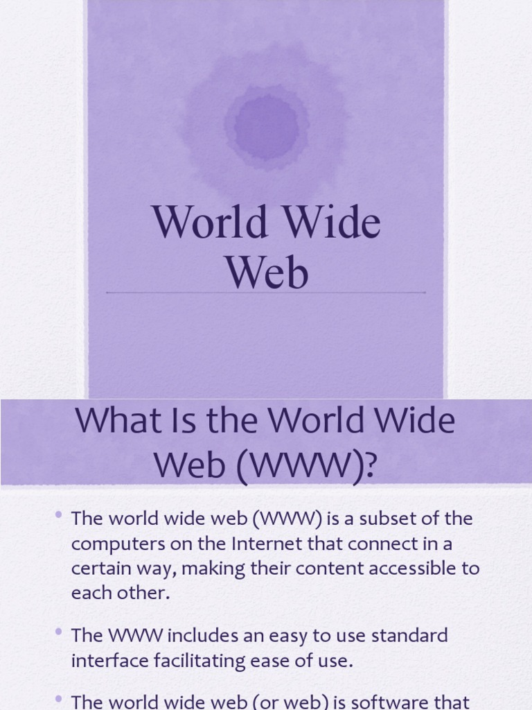 World Wide Web | Download Free PDF | World Wide Web | Internet & Web