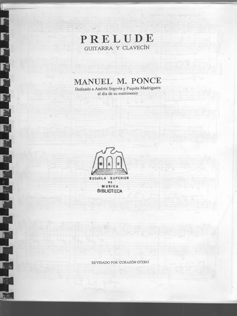 Preludio Guitarra y Piano Manuel Ponce | PDF