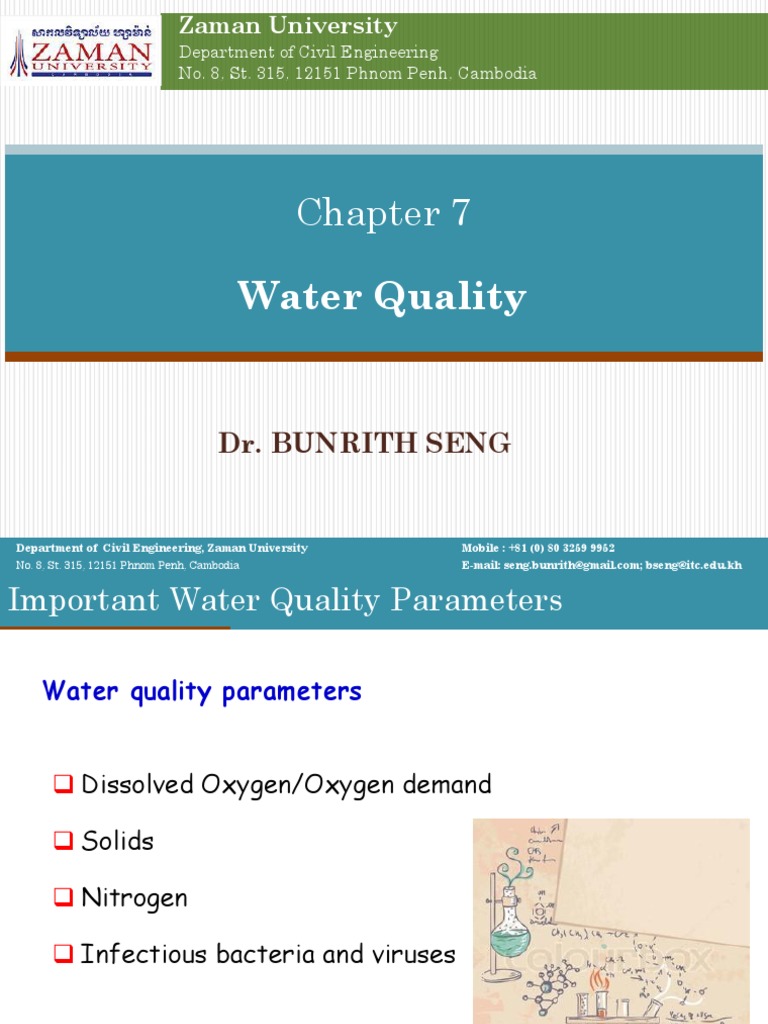 Chapter 7. Water Quality | PDF | Nitrogen | Wastewater